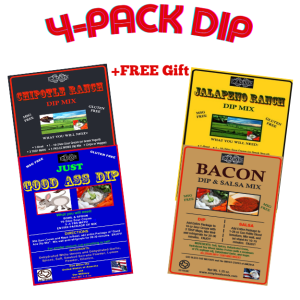 4 Pack Special (+FREE GIFT) - Simple Salsa Mix